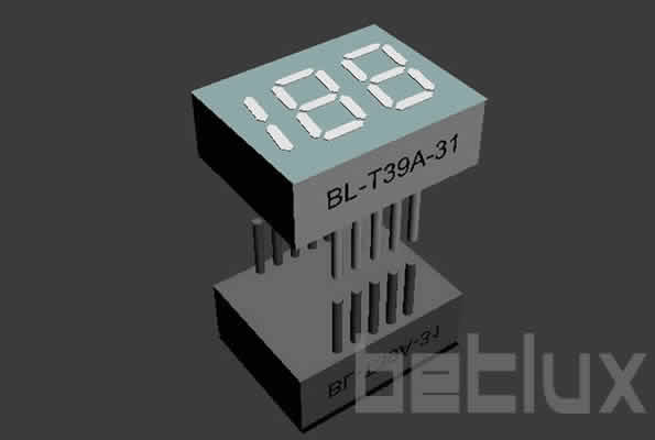 0.39 inch 3 digit seven segment LED
